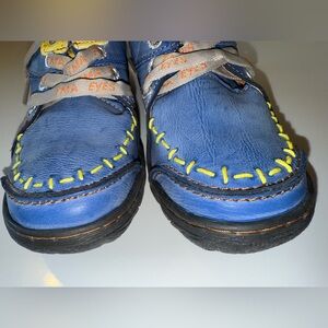 TMA | Shoes | Tma Eyes Time Original Blue Leather Walking Shoes Sz 65 ...